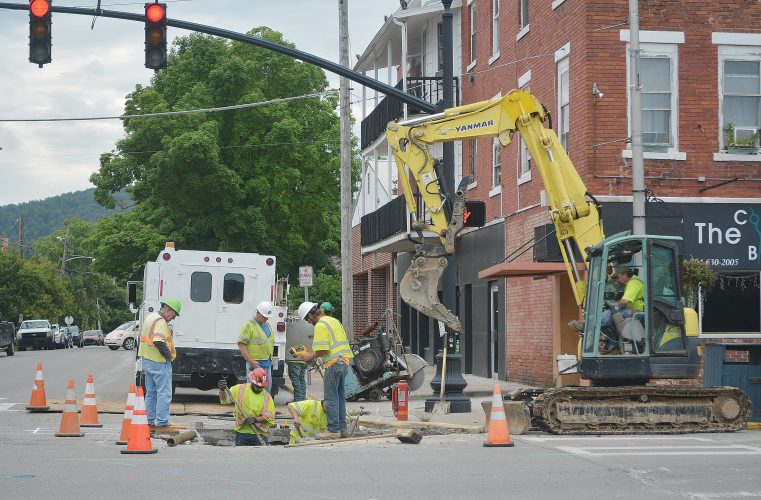Gas Line Work Underway Downtown | News, Sports, Jobs - The Intermountain